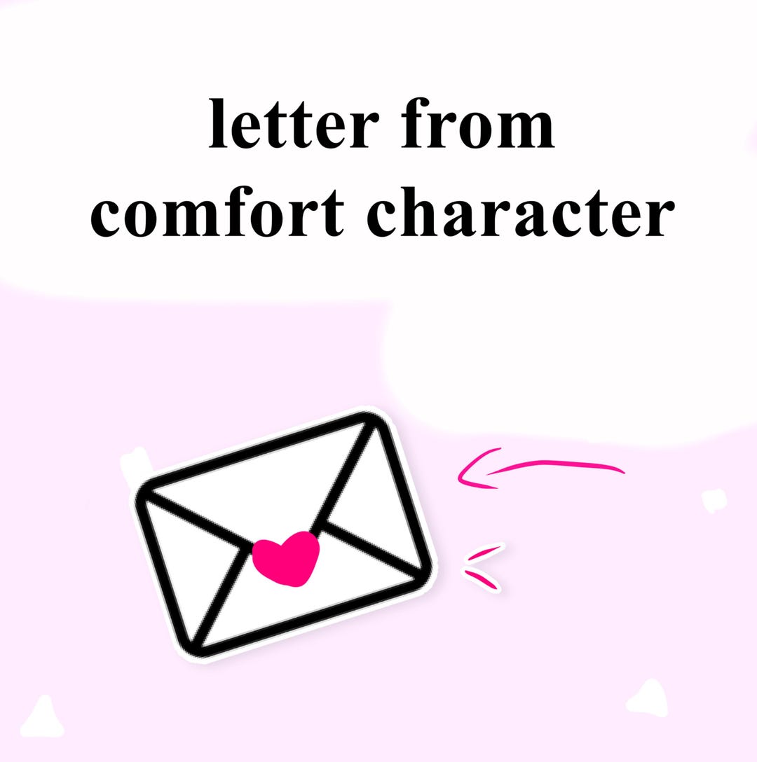 COMFORT CHARACTER LETTER Hand Written Letter From Your Comfort ...