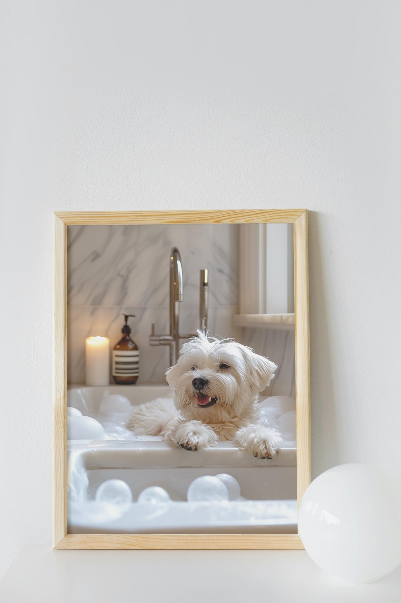 Havanese Bathroom Wall Art, Funny House Decor Art Print, Havanese Dog ...
