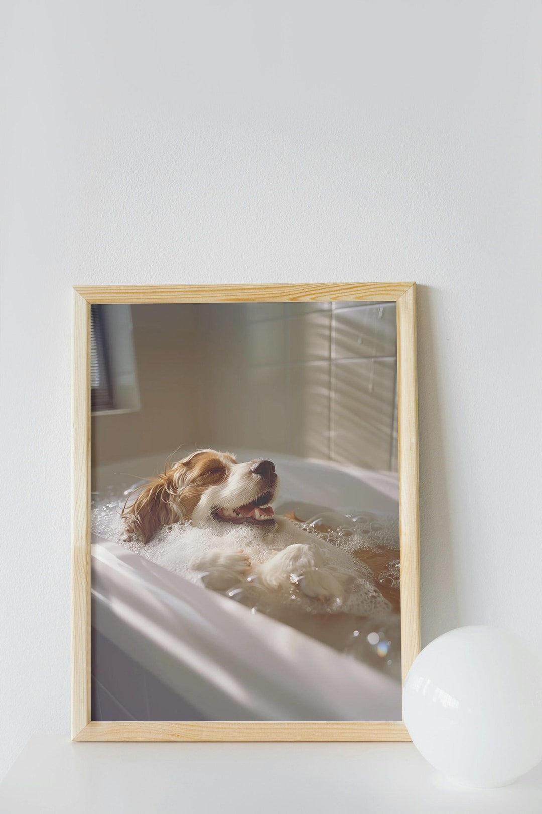 Cavalier King Bathroom Wall Art, Funny House Decor Art Print, Cavalier ...