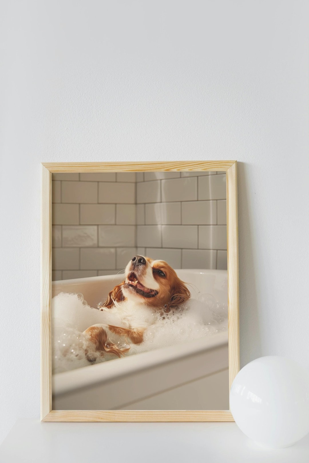 Cavalier King Bathroom Wall Art, Funny House Decor Art Print, Cavalier ...