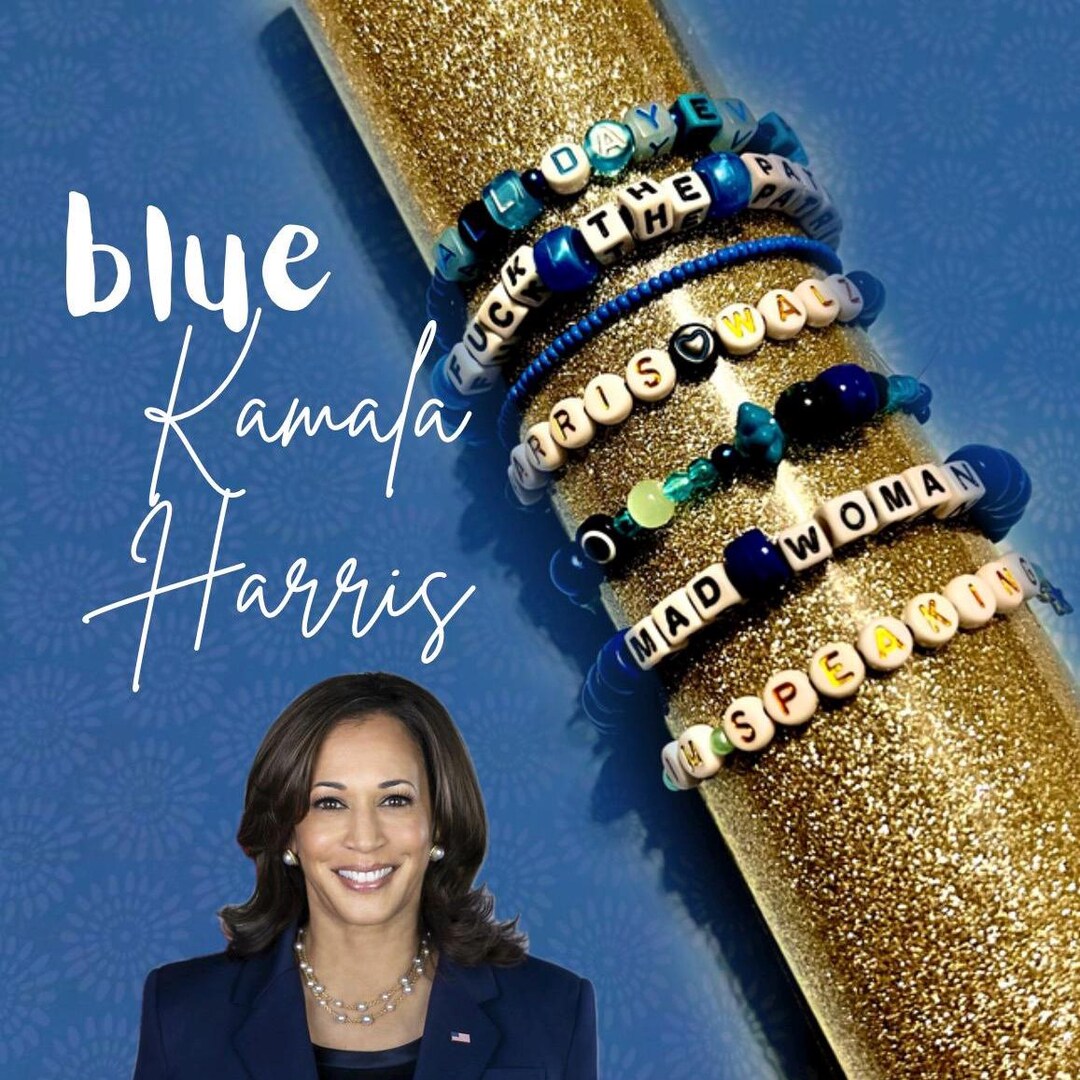 BULK Blue Kamala Harris Friendship Bracelets Perfect for Fangirls | 10 ...