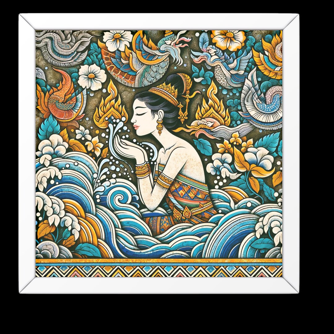 Peace According to Thai Tradition:thai Artwork,traditional Thai ...