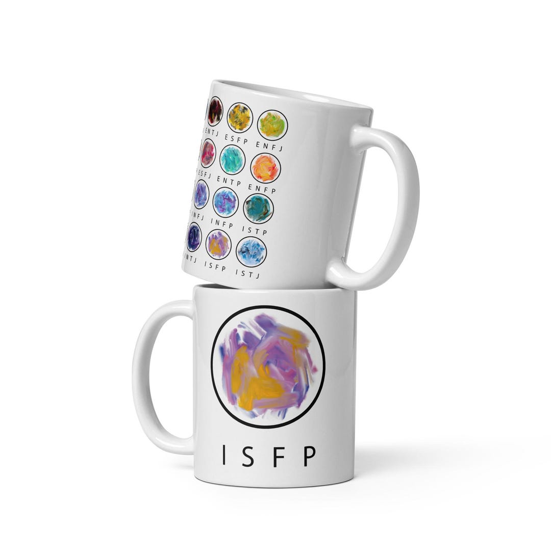 MBTI MUG ISFP Myers Briggs 16 Personalities Unique Colour Palette for ...