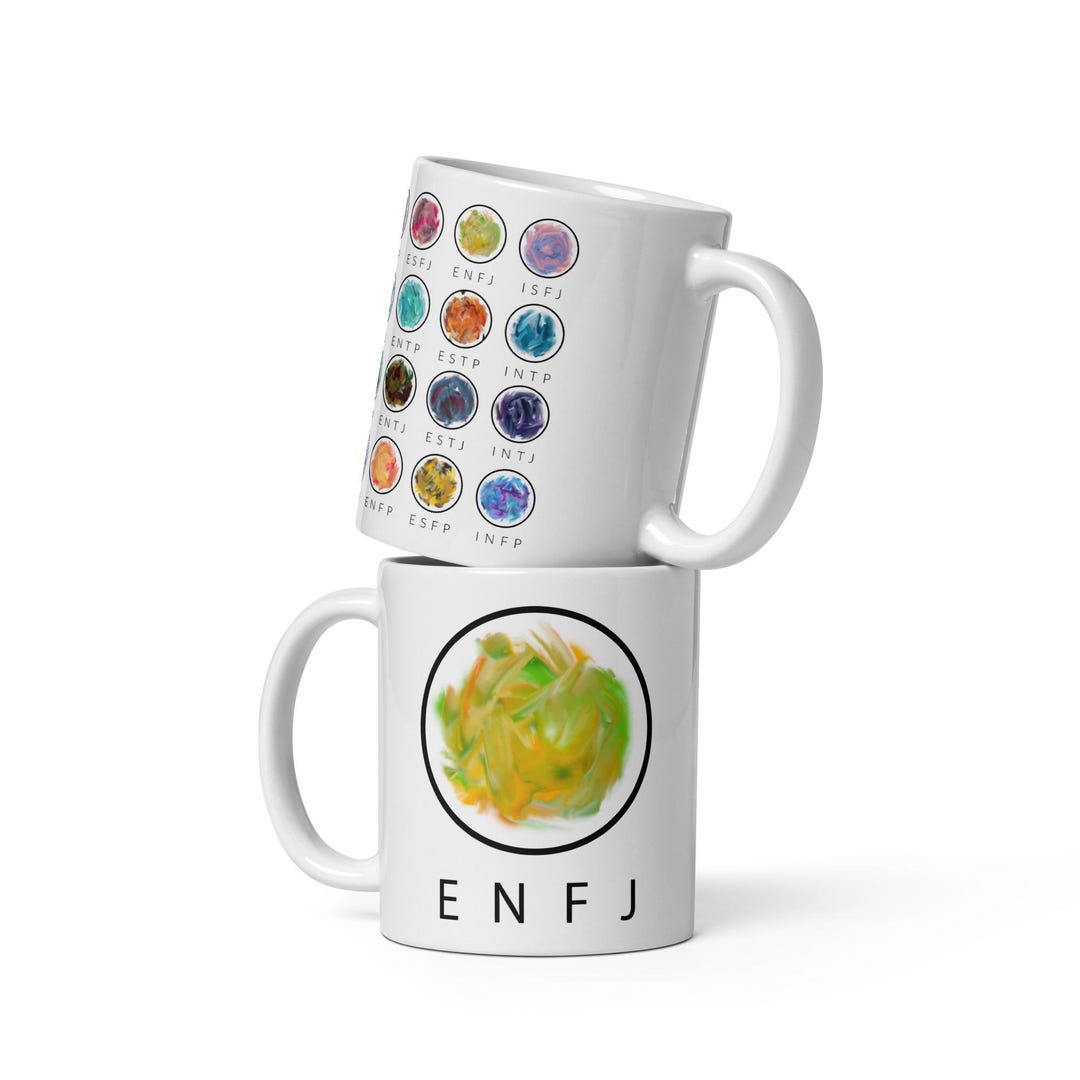 MBTI MUG ENFJ Myers Briggs 16 Personalities Unique Colour Palette for ...