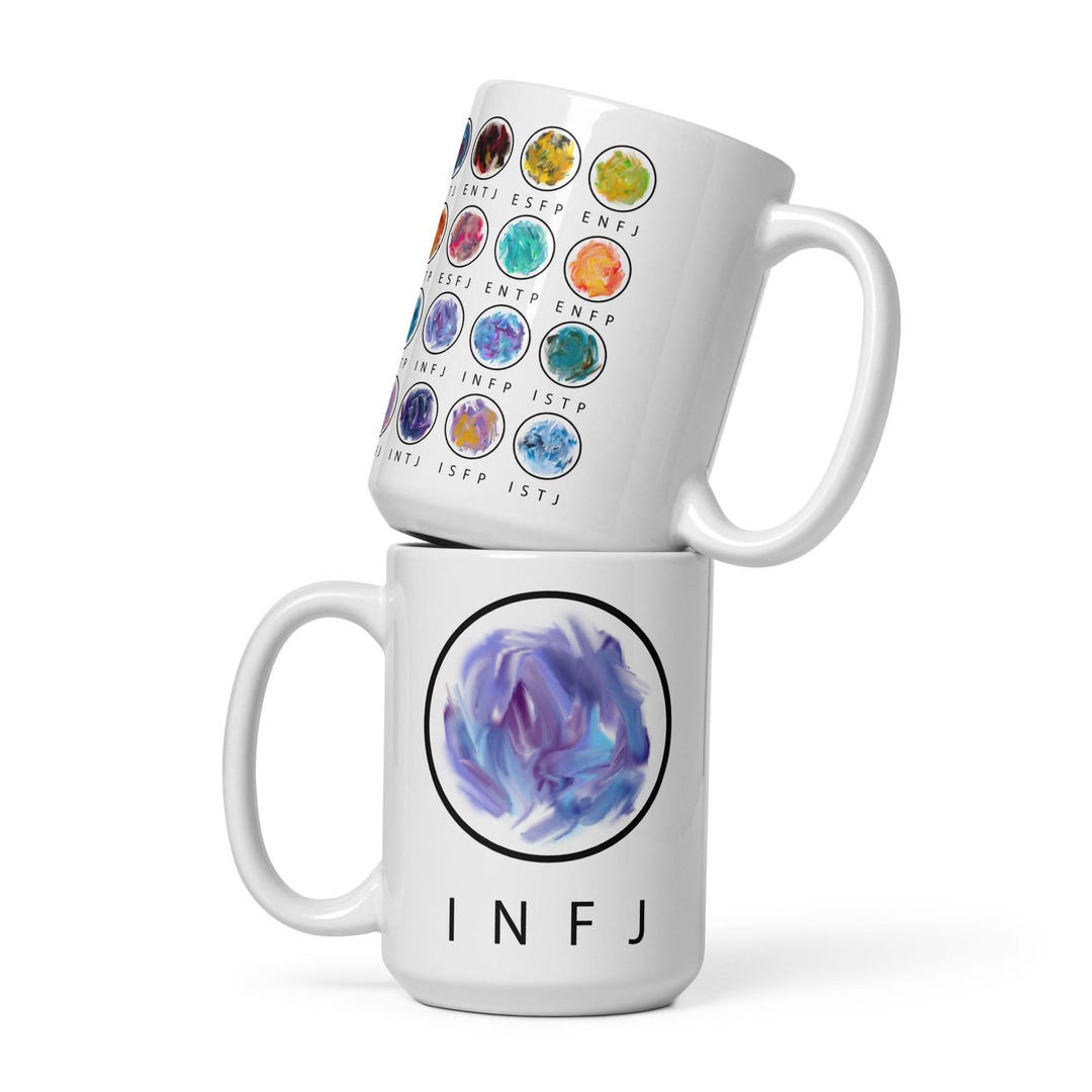 MBTI MUG INFJ Myers Briggs 16 Personalities Unique Colour Palette for ...