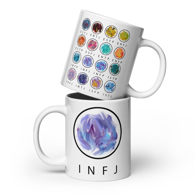 MBTI MUG INFJ Myers Briggs 16 Personalities Unique Colour Palette for ...