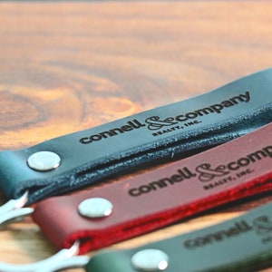 Business Logo Keychain, Custom Leather Keychain, Company Keychains ...