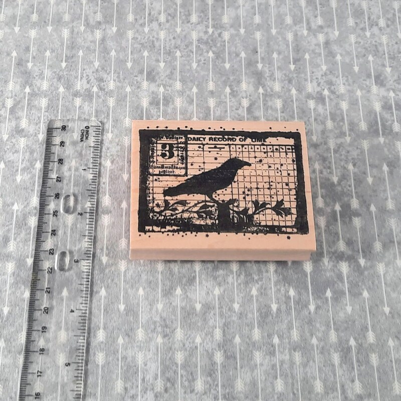Crow Rubber Stamp - Etsy