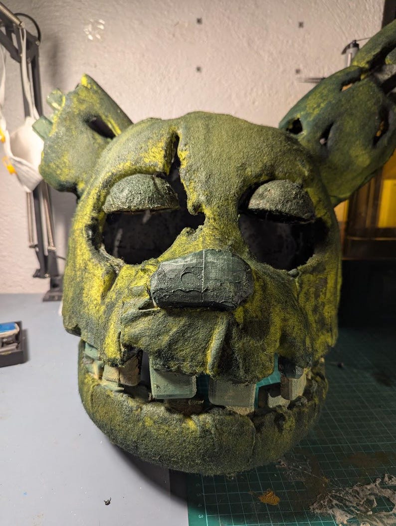 3d Printed Springtrap Head for Cosplay or Display - Etsy UK