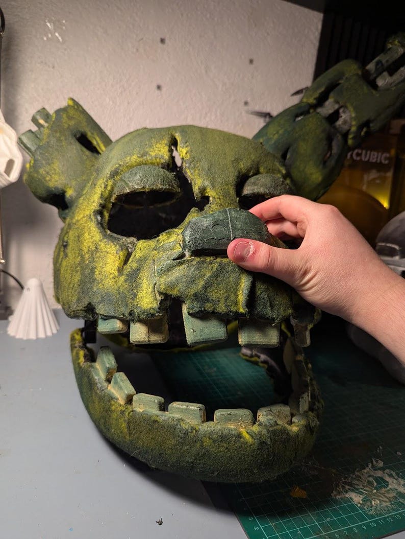 3d Printed Springtrap Head for Cosplay or Display - Etsy UK