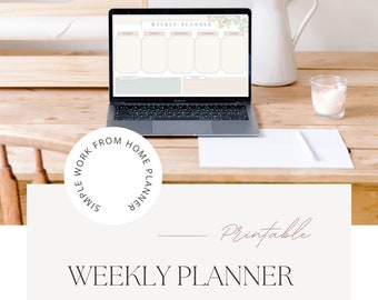 Minimalist Weekly Planner for Printing - Etsy