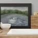 Muted Swan Oil Painting by Ruth Rose Fine Art Prints - Etsy