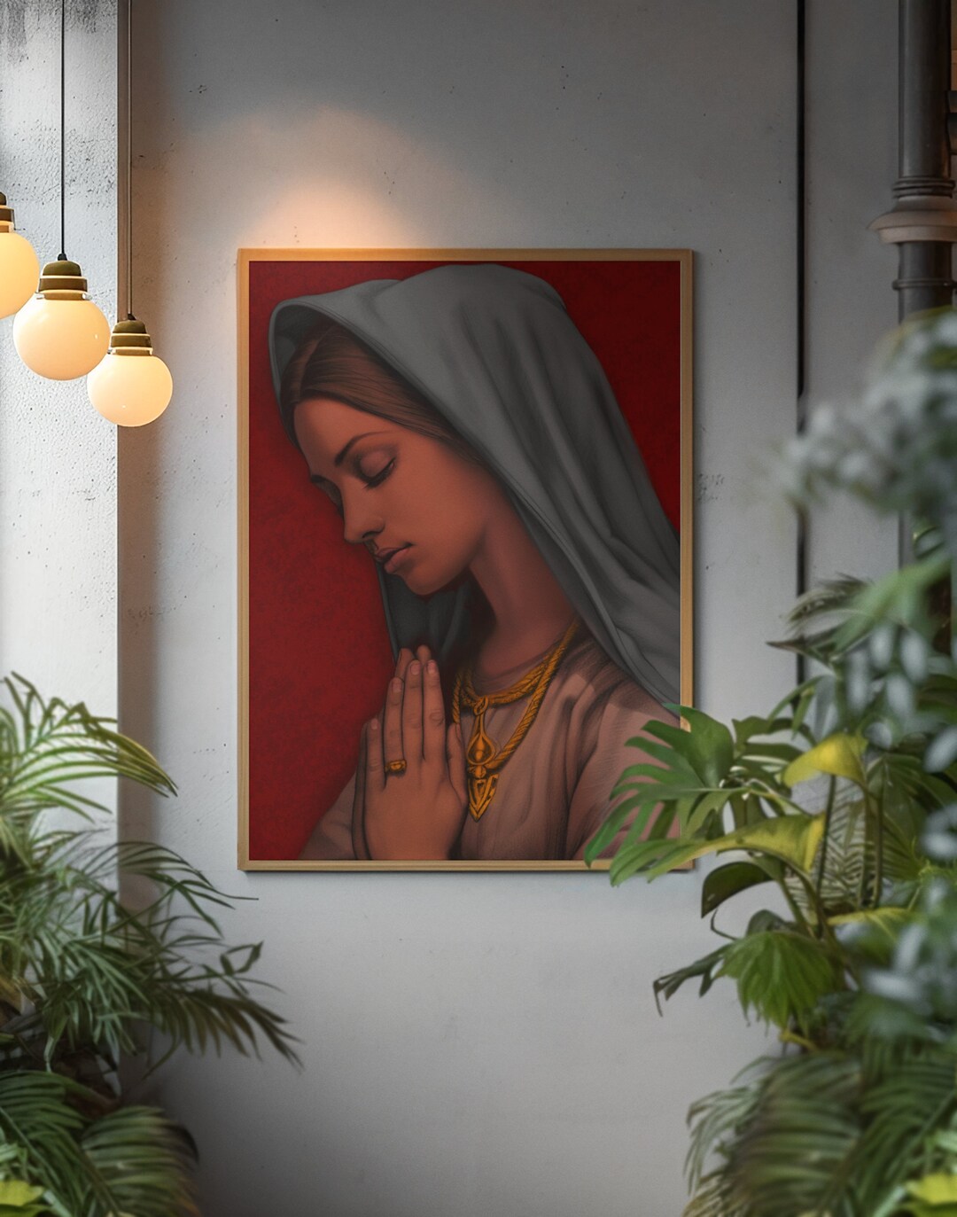 Virgin Mary, Virgen Maria Matte Vertical Posters, Wall Art, Gift ...