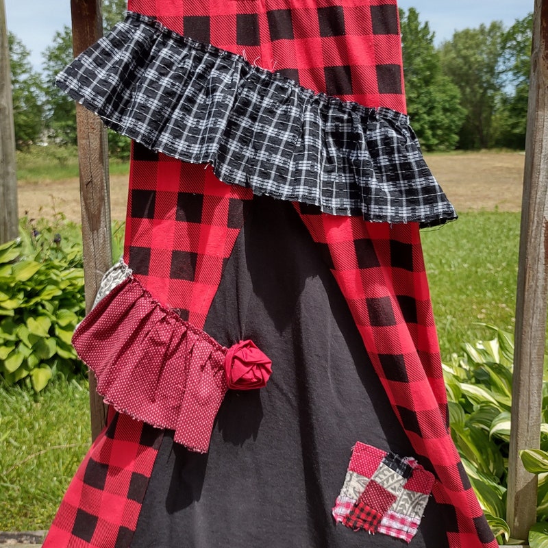 Upcycled Red Tshirt Skirt - Etsy