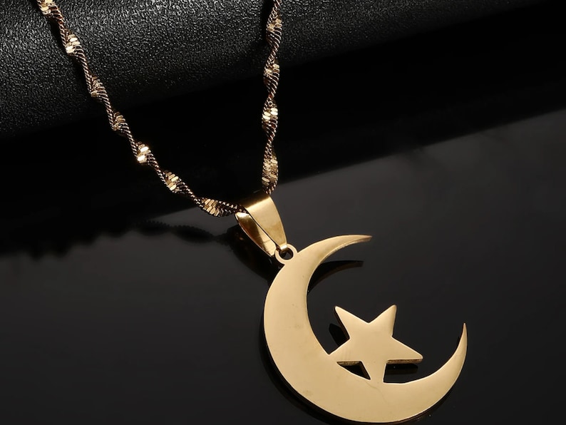 Stainless Steel Islamic Symbol Pendant Trendy Muslim Jewelry - Etsy