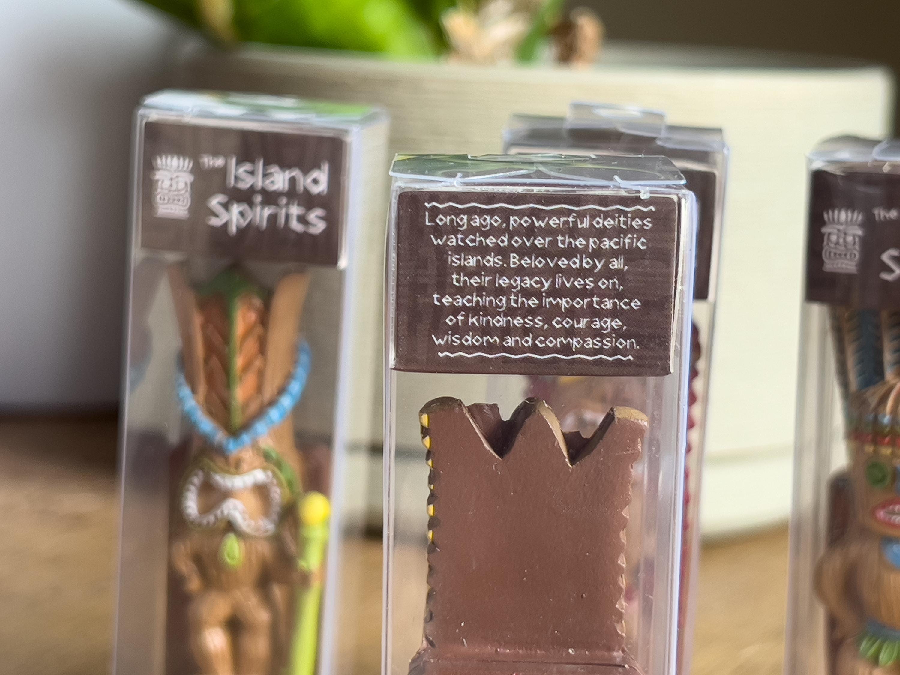 Tiki Figurine, Hand Carved, Hand Painted, Gods, Home Decor, Mini Totem ...