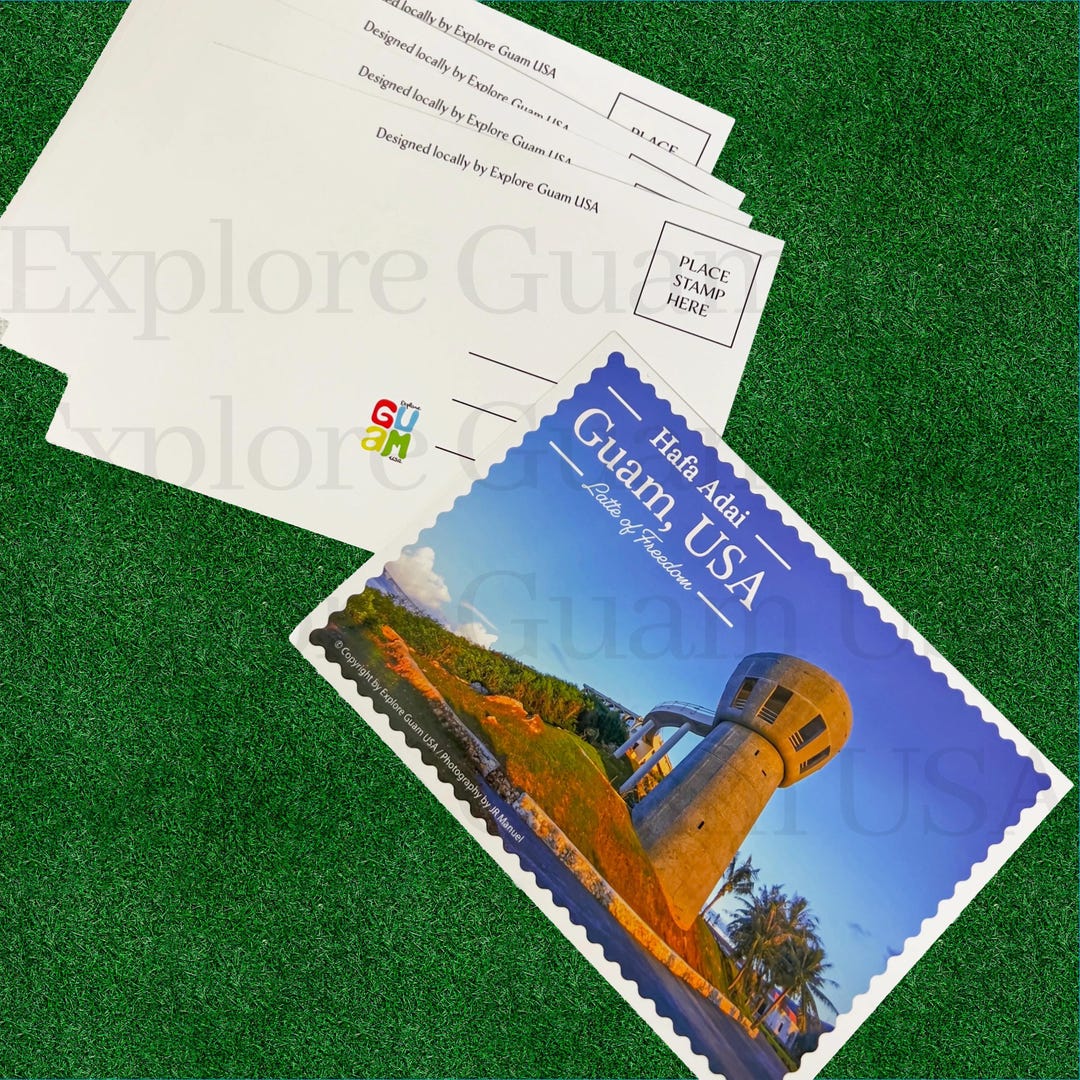GUAM POSTCARDS by Explore Guam USA Unique Island Design Cards Perfect ...
