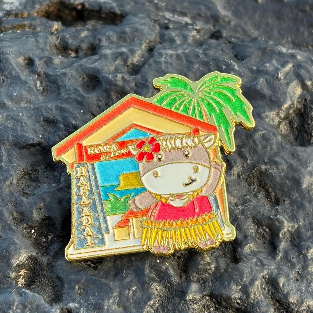 Kora the Cow Hafa Adai Pin Guam Hula Dancer Enamel Pin, Island Souvenir ...