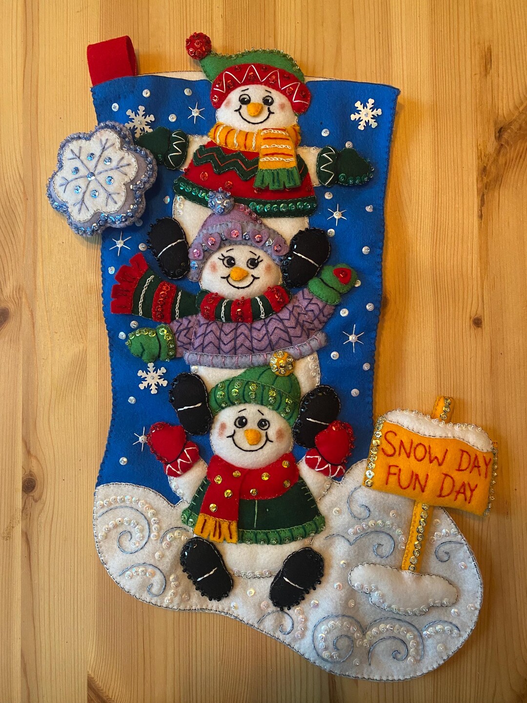 Snow Much Fun Bucilla Stocking - Etsy