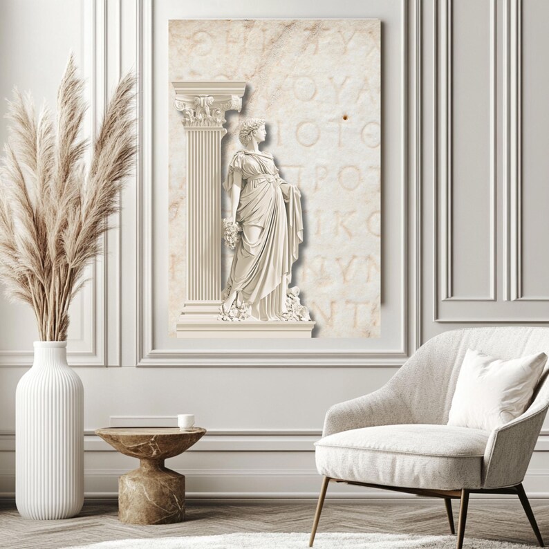 Classical Greek Wall Art on Canvas - Etsy