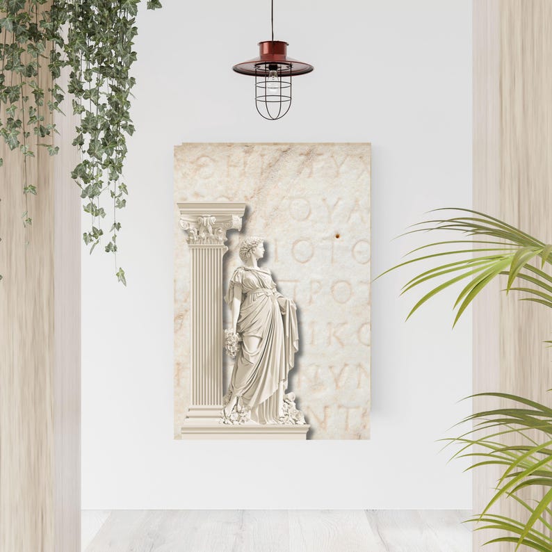 Classical Greek Wall Art on Canvas - Etsy
