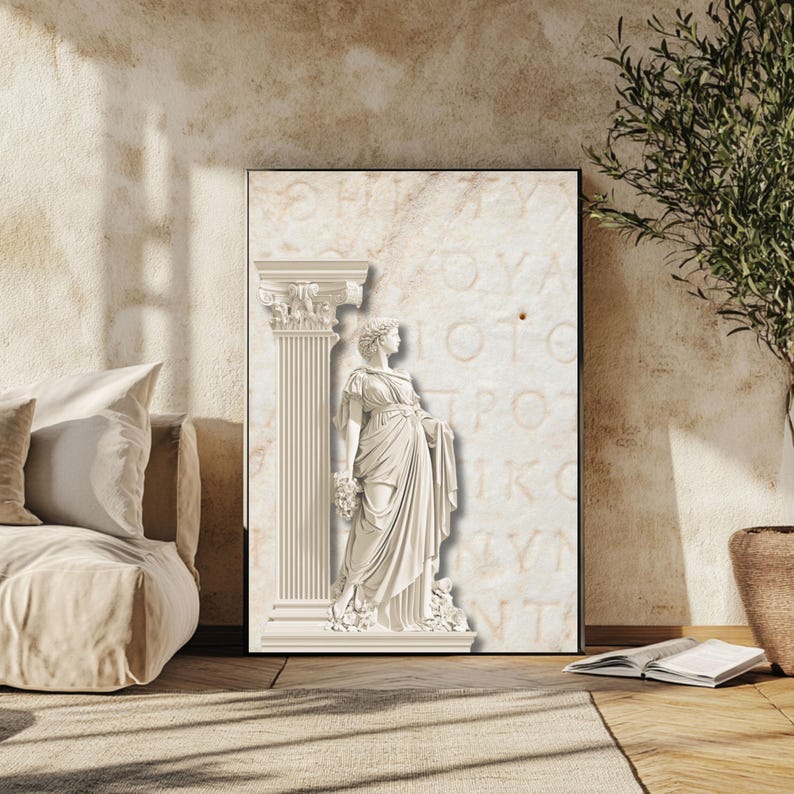 Classical Greek Wall Art on Canvas - Etsy