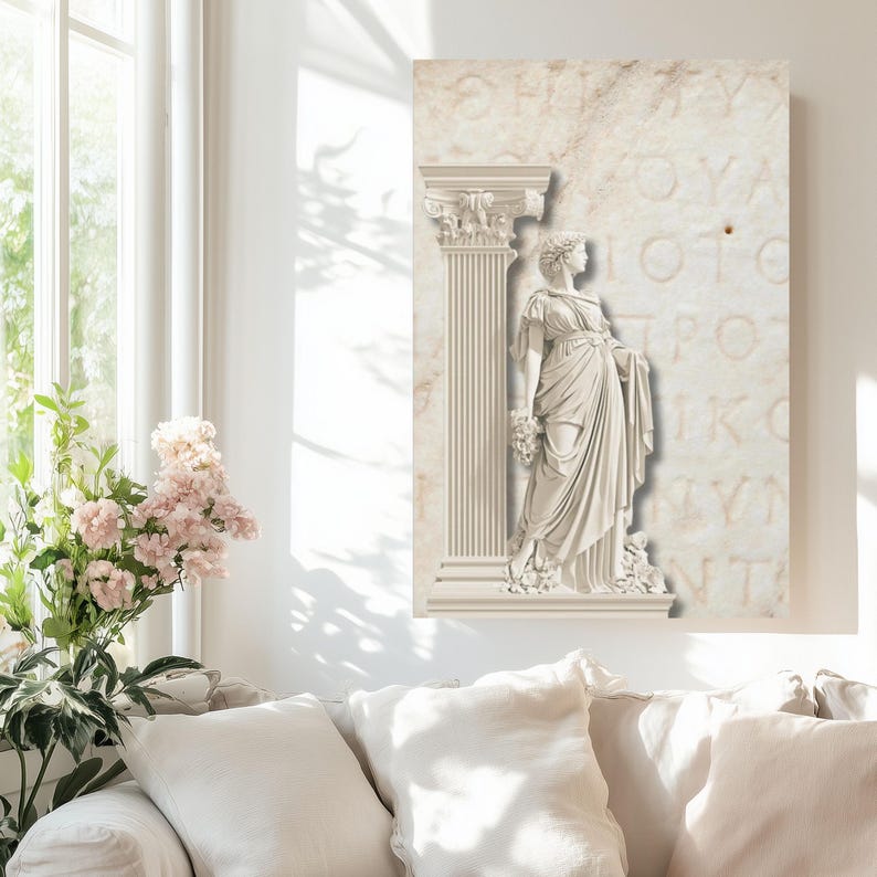 Classical Greek Wall Art on Canvas - Etsy