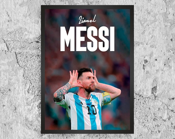 Leo Messi Poster, Messi Poster, Lionel Messi Poster, Argentina Football ...