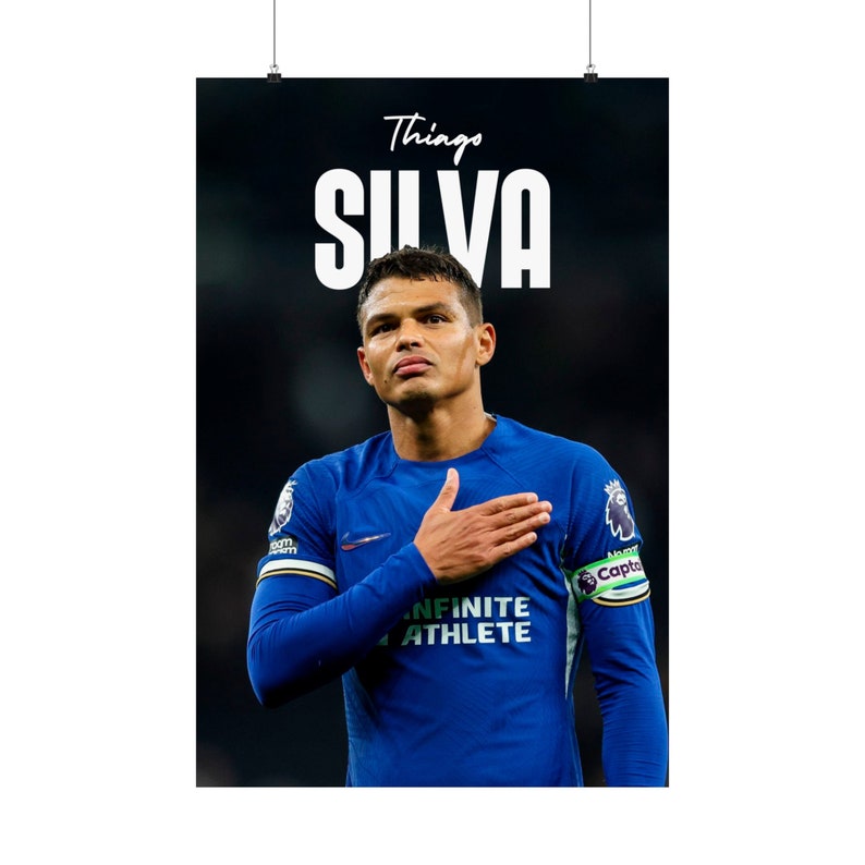 Thiago Silva Poster, Thiago Silva Poster, Chelsea Football Poster ...