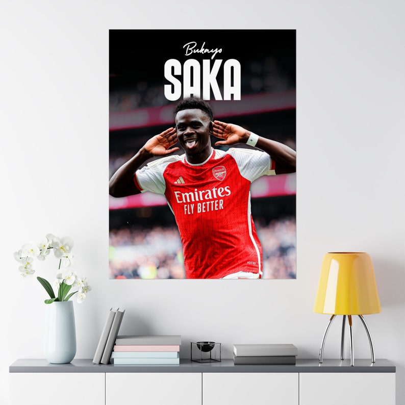 Bukayo Saka Poster, England Poster, Arsenal Football Poster, Football ...