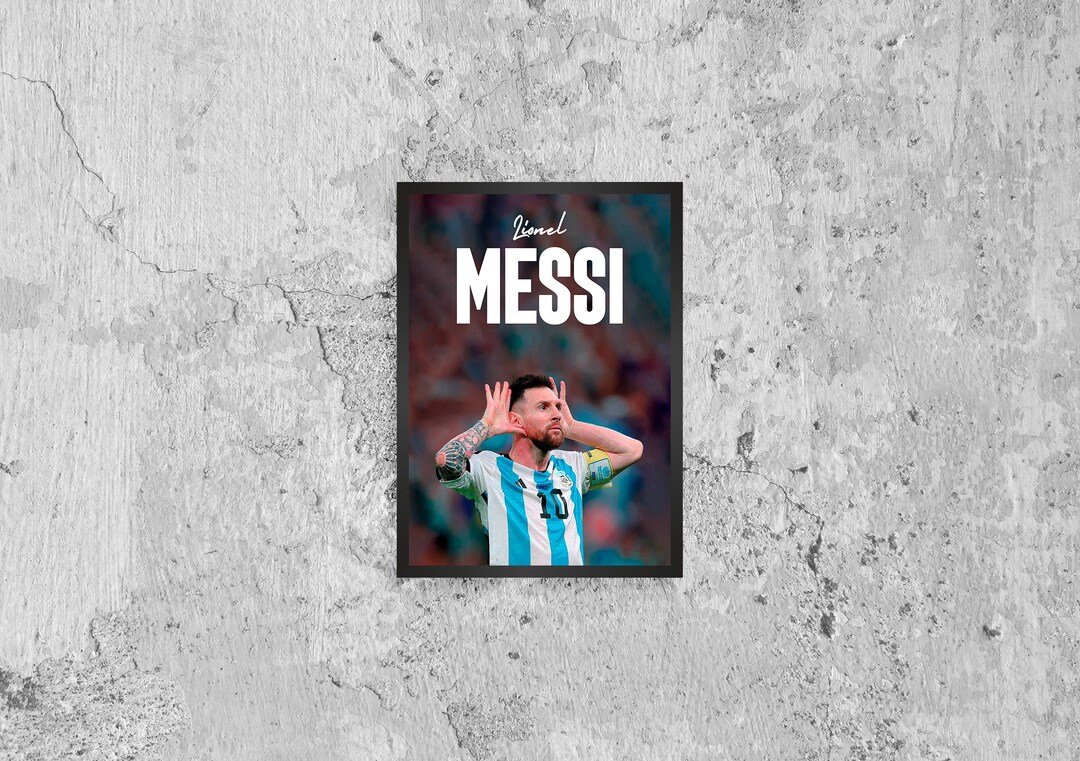 Leo Messi Poster, Messi Poster, Lionel Messi Poster, Argentina Football ...
