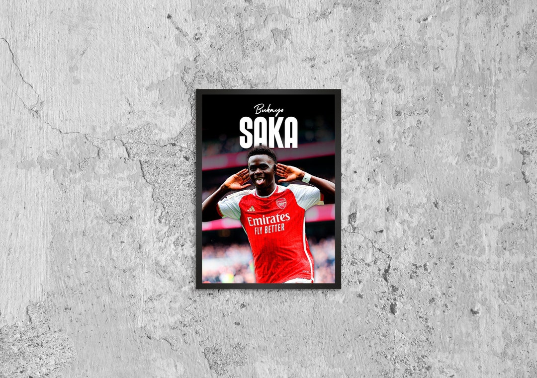 Bukayo Saka Poster, England Poster, Arsenal Football Poster, Football ...