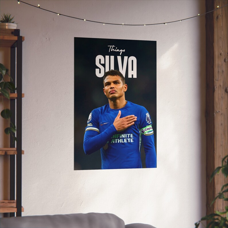Thiago Silva Poster, Thiago Silva Poster, Chelsea Football Poster ...