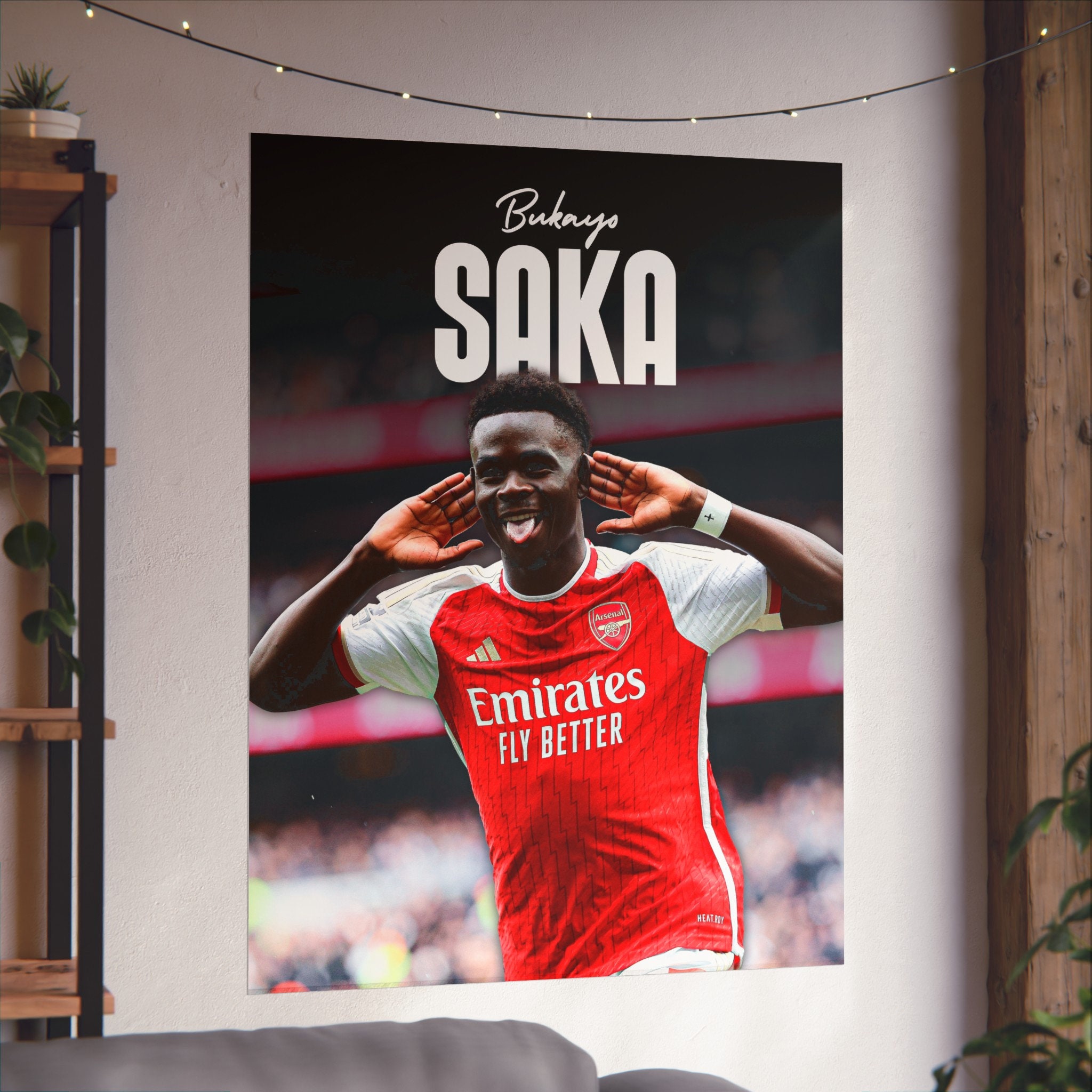 Bukayo Saka Poster, England Poster, Arsenal Football Poster, Football ...