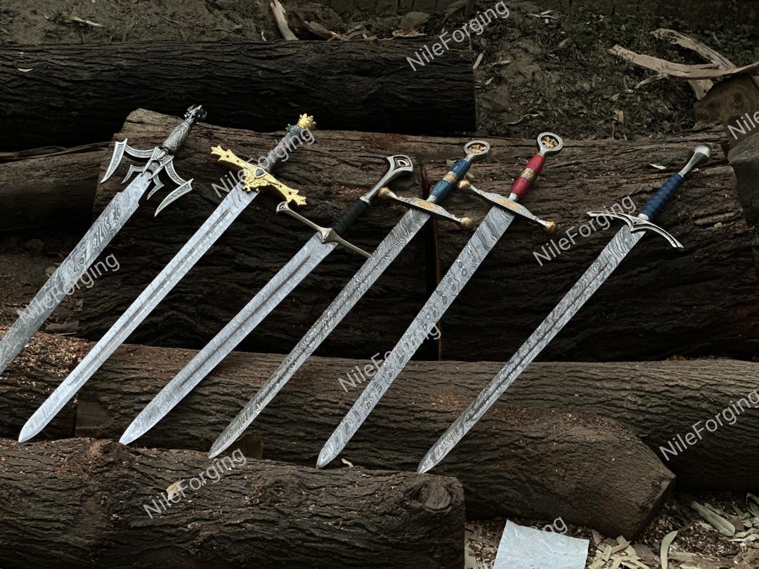 Swords, Handmade Damascus Steel Swords, Viking Swords, Fantasy Swords ...