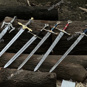 Swords, Handmade Damascus Steel Swords, Viking Swords, Fantasy Swords ...