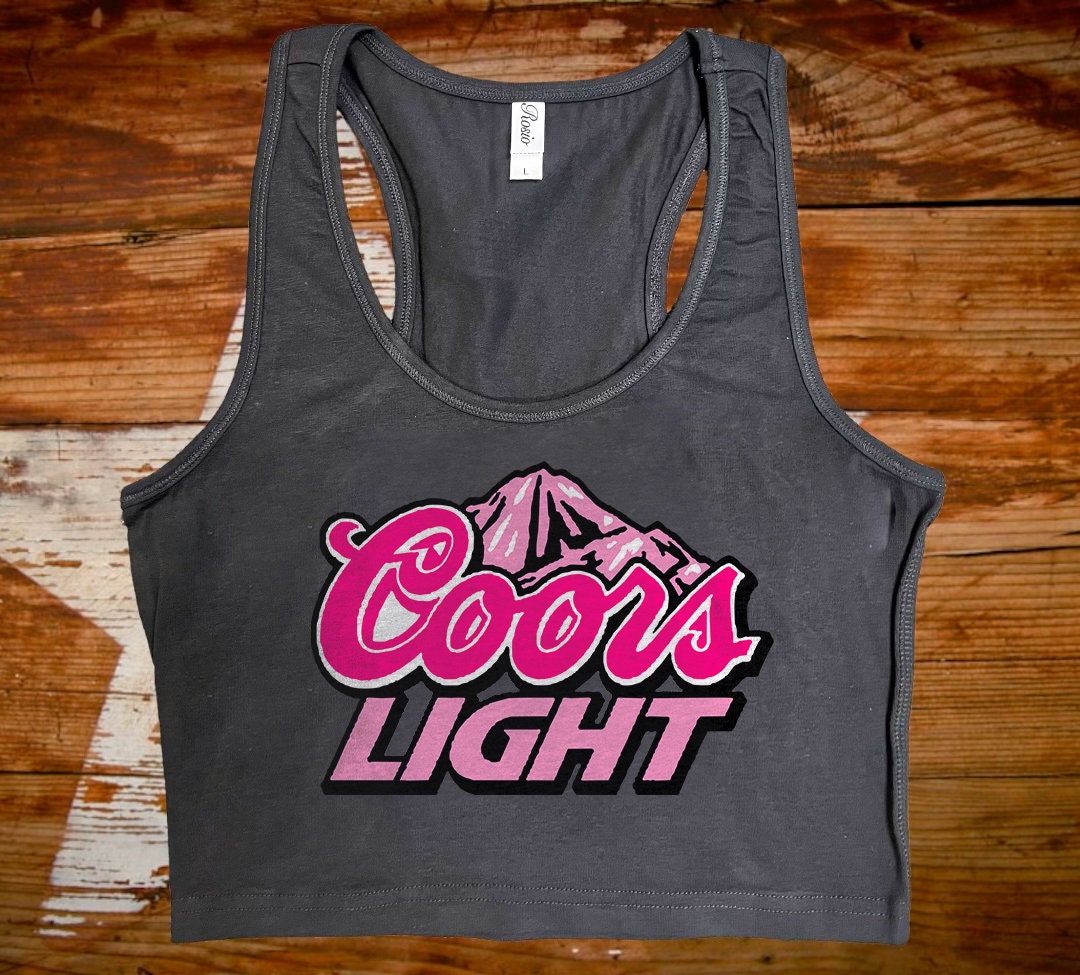 Coors Light Cropped Tank Top - Etsy