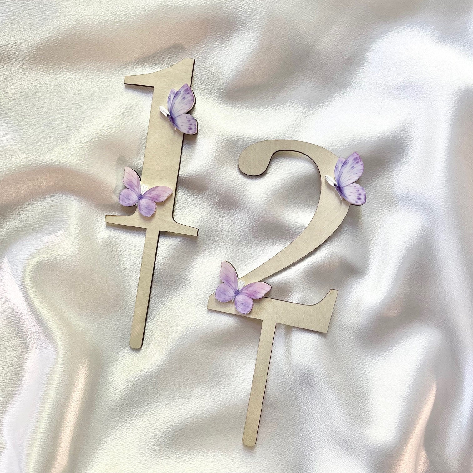 Butterfly Cake Topper 1st Birthday 2nd Birthday Cake Topper Number Cake ...