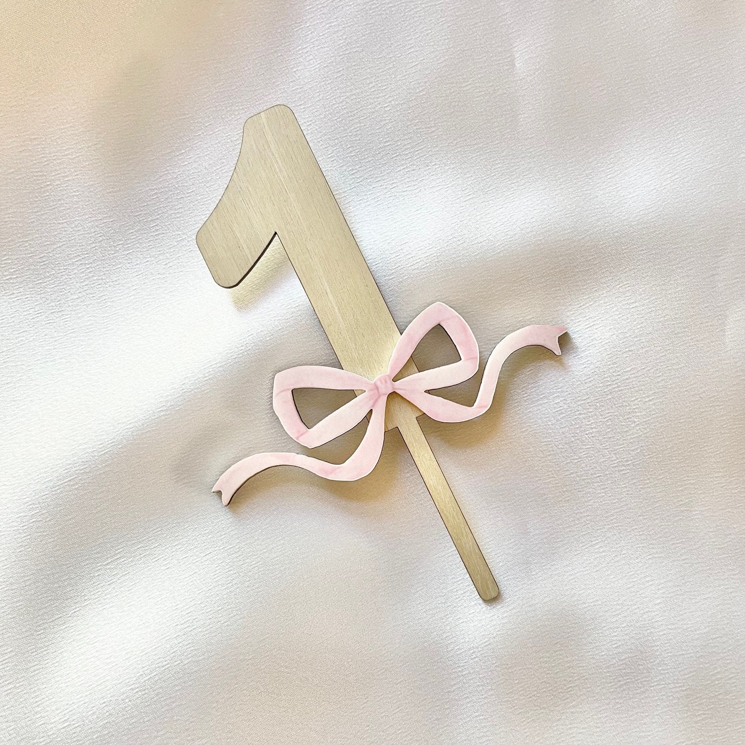Custom Number Cake Toppers Bow Cake Topper Name Cake Topper Birthday - Etsy