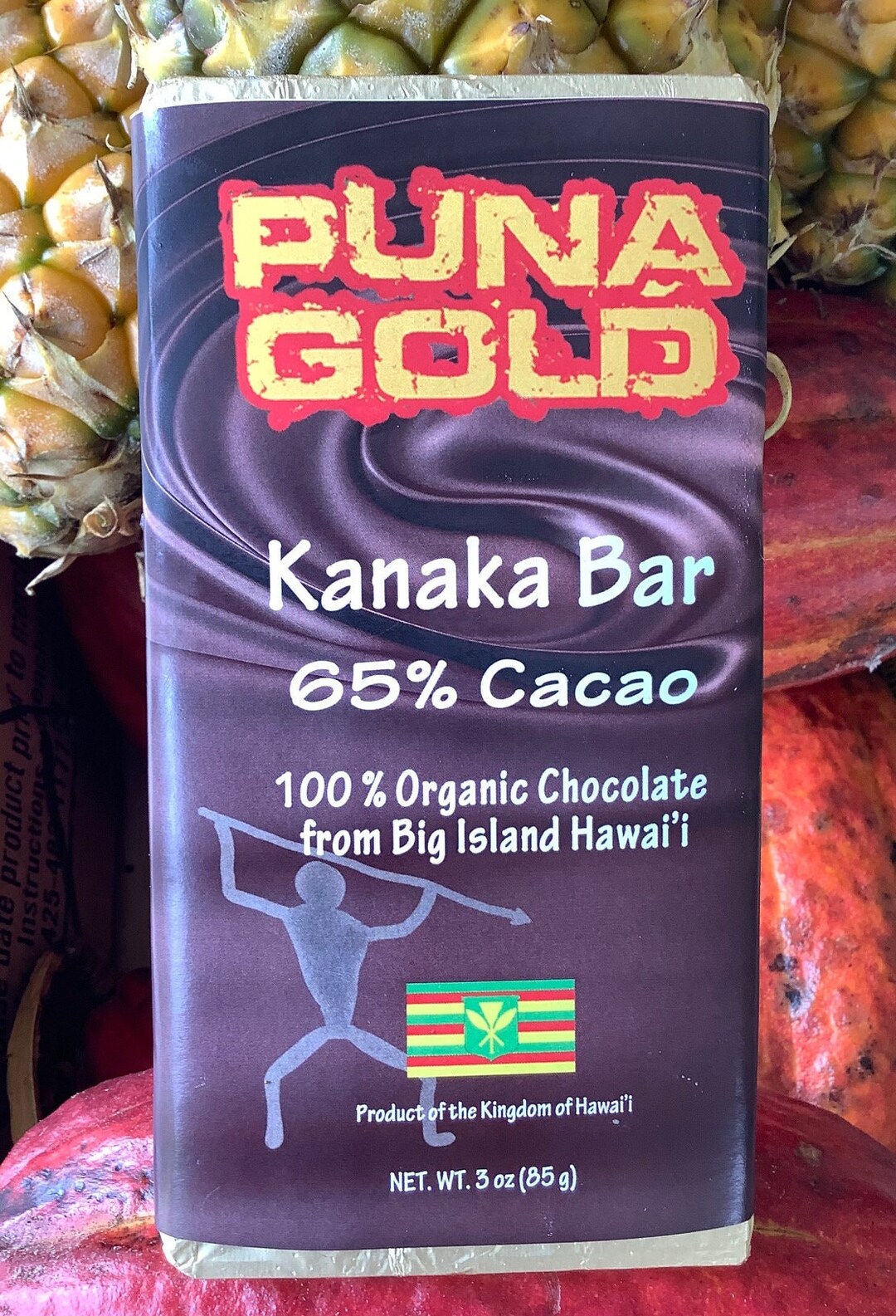 Organically Grown Hawaiian Dark Chocolate -KANAKA 65 Bar - Etsy