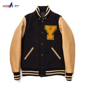 Customized Varsity Letterman Baseball Jacket | Custom Chenille Patch ...