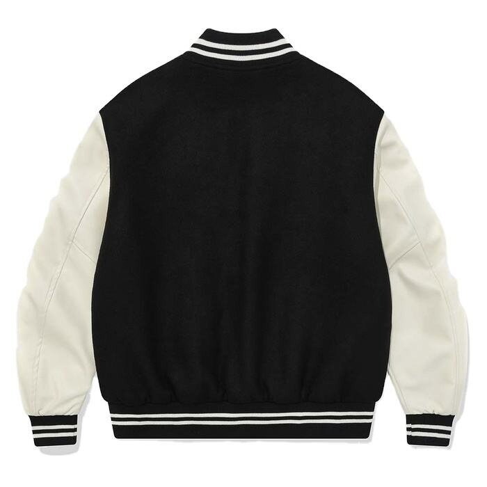 Custom Wool Varsity Jacket: Embroidered Letterman, Leather Sleeves - Etsy
