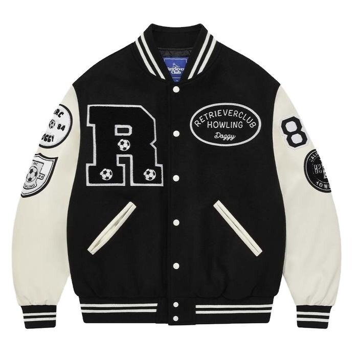 Custom Embroidered Wool Varsity Jacket: Retro Letterman Bomber - Etsy
