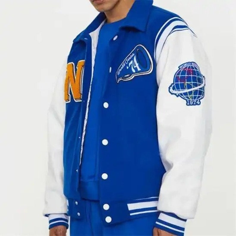 Custom Embroidered Wool Varsity Jacket: Retro Letterman Bomber - Etsy