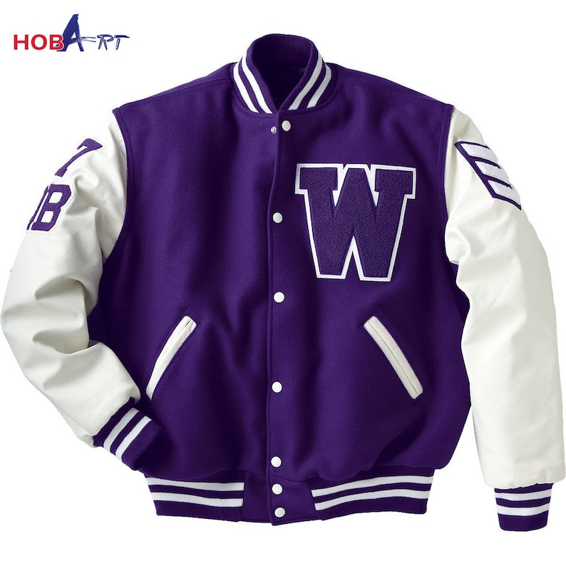 Customized Varsity Letterman Baseball Jacket | Custom Chenille Patch ...