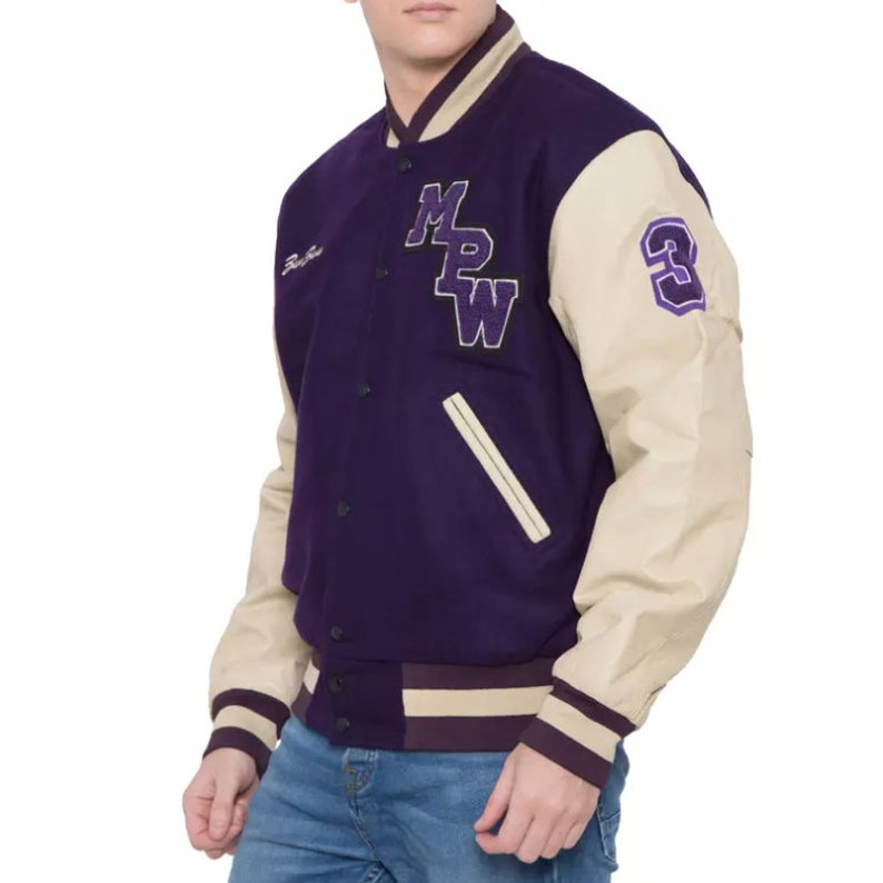 Vintage Wool Varsity Jacket: Custom Embroidered Letterman Bomber - Etsy