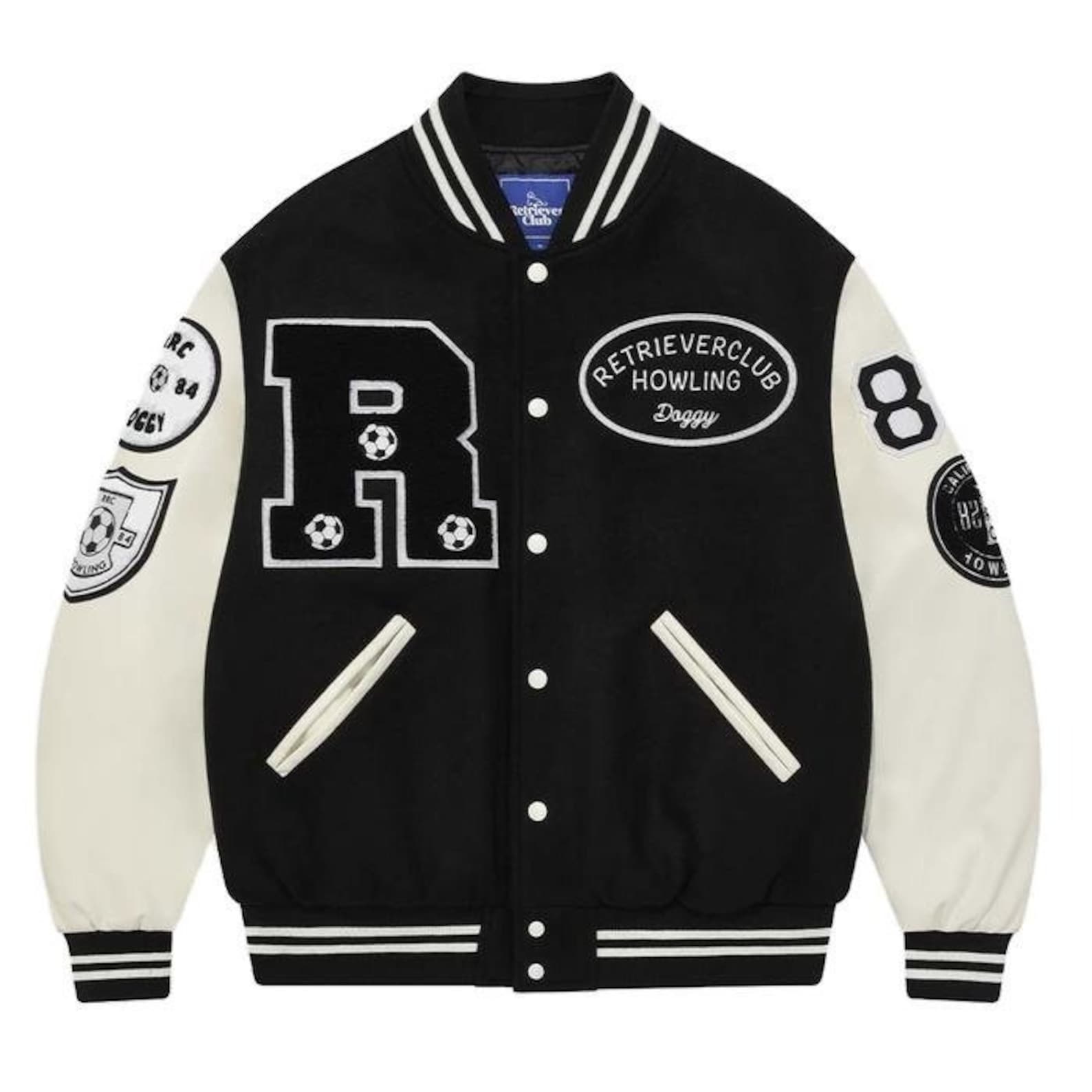 Custom Wool Varsity Jacket: Embroidered Letterman, Leather Sleeves - Etsy