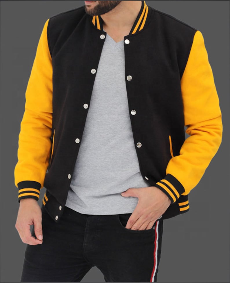 Personalized Wool Varsity Jacket: Custom Embroidered Letterman, Retro ...