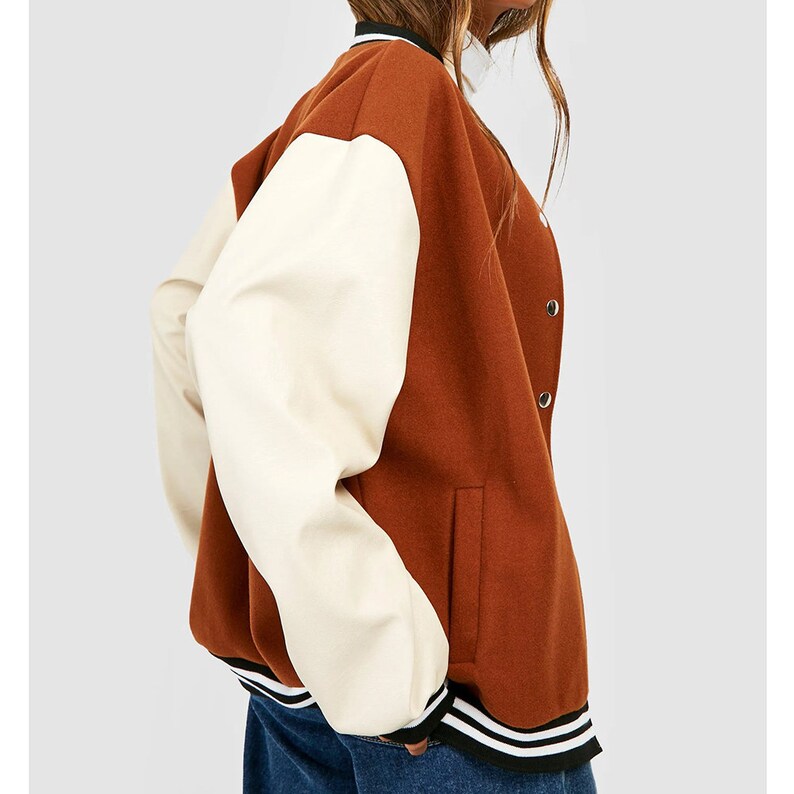 Personalized Wool Varsity Jacket: Custom Embroidered Letterman, Leather ...
