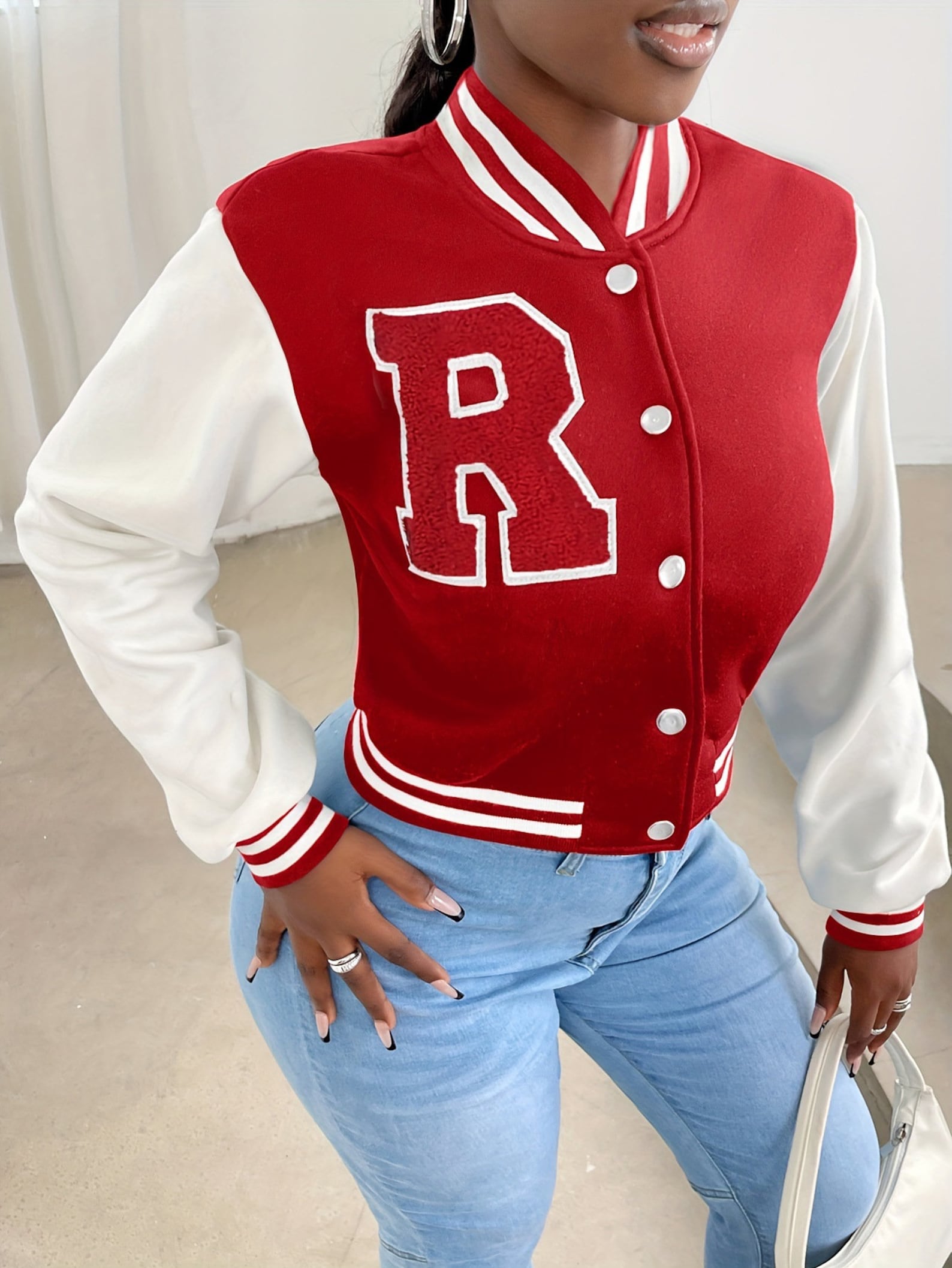 Women's Wool Crop Letterman Jacket: Custom Varsity Jacket - Etsy
